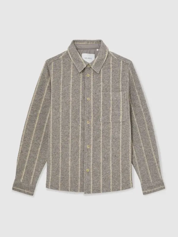 LES DEUX Pinstripe Overshirt