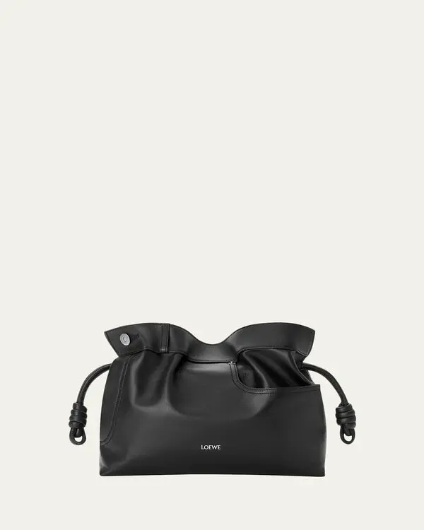 Loewe Flamenco Panta Clutch Bag - Black