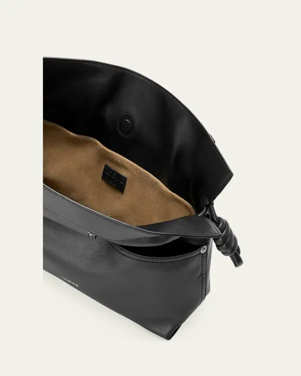 Loewe Flamenco Panta Clutch Bag - Black