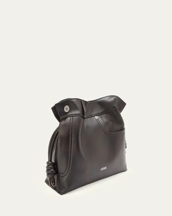 Loewe Flamenco Panta Clutch Bag - Brown