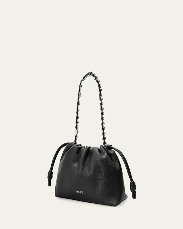 Loewe Flamenco Medium Shoulder Bag - Black