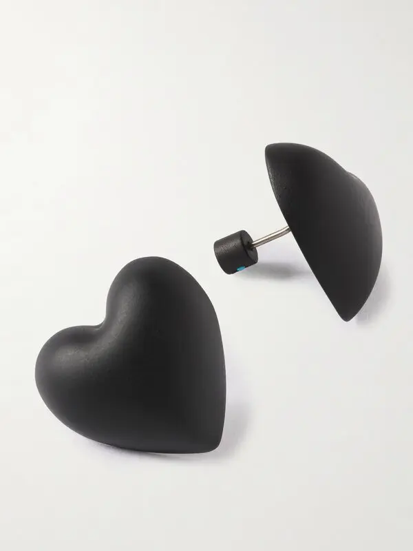 ROXANNE ASSOULIN The Puffy Heart Earrings - Black