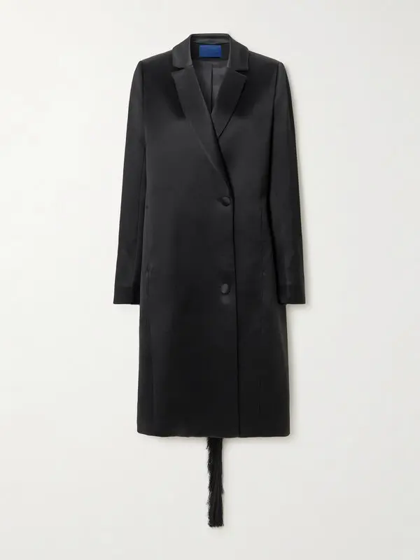 Sharon Wauchob Kara Double-breasted Duchesse-satin Jacket