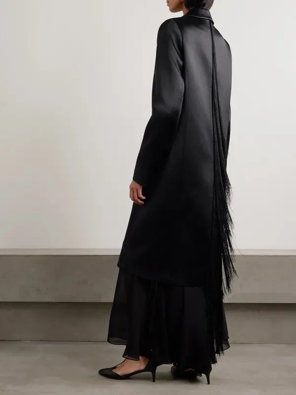 Sharon Wauchob Kara Double-breasted Duchesse-satin Jacket