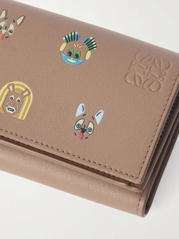 Loewe Louis Wain Cats Printed Leather Wallet