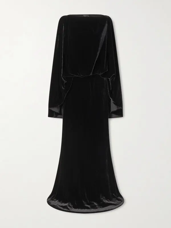 TALLER MARMO Musidora Velvet Gown - Black