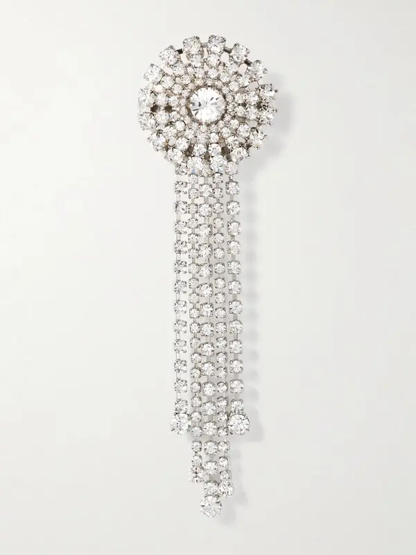 JENNIFER BEHR Zelina Fringed Crystal Hair Clip - Neutrals