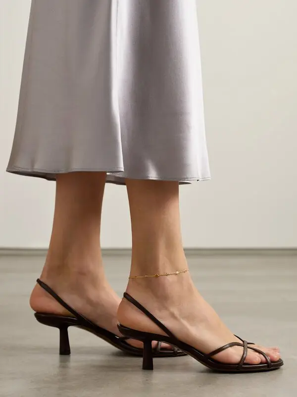 PIPPA SMALL 18-karat Gold Stone Anklet