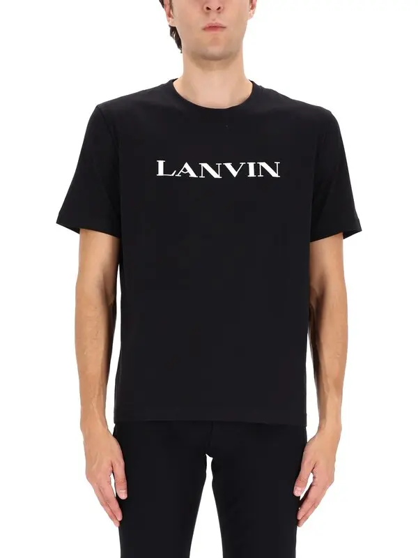 LANVIN T-shirt With Logo - Black
