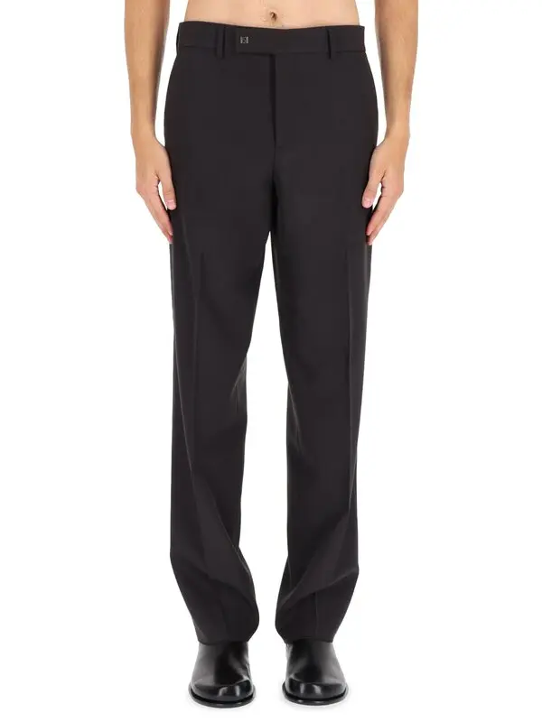 Fendi Wool Blend Trousers - Brown