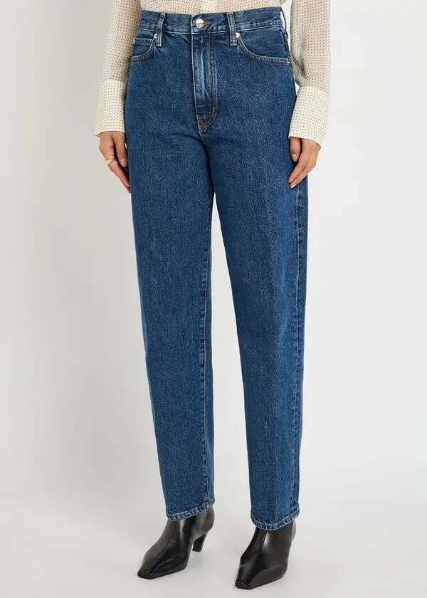 FRAME The Neat Tapered-leg Jeans - Denim