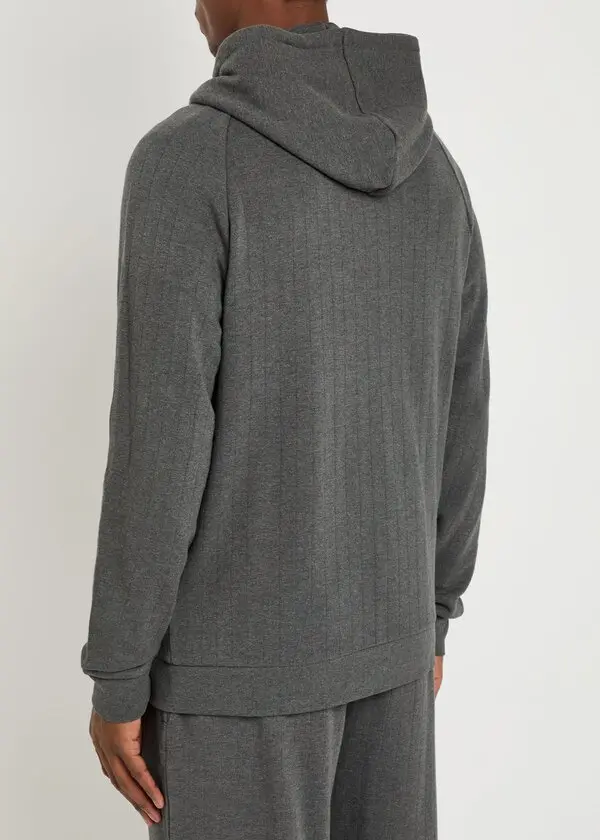 BOSS Hooded Cotton-blend Sweatshirt