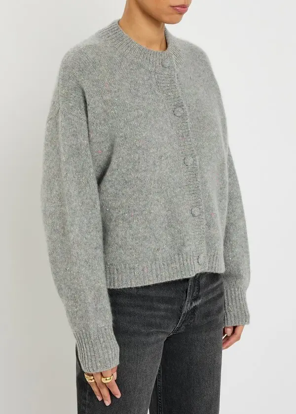 FRAME Cashmere Cardigan - Silver