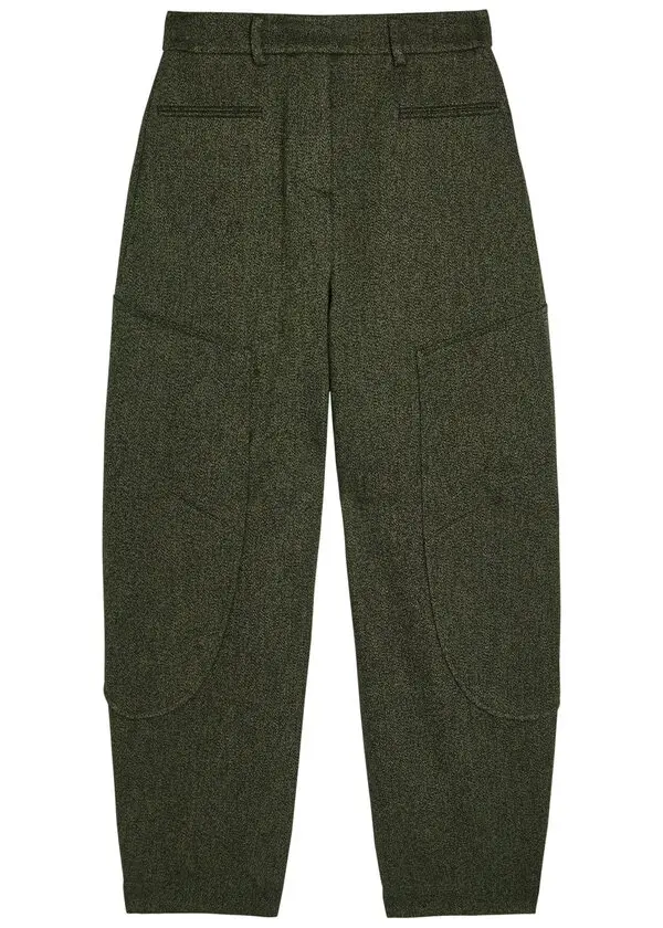 GANNI Mouline Cotton-blend Trousers
