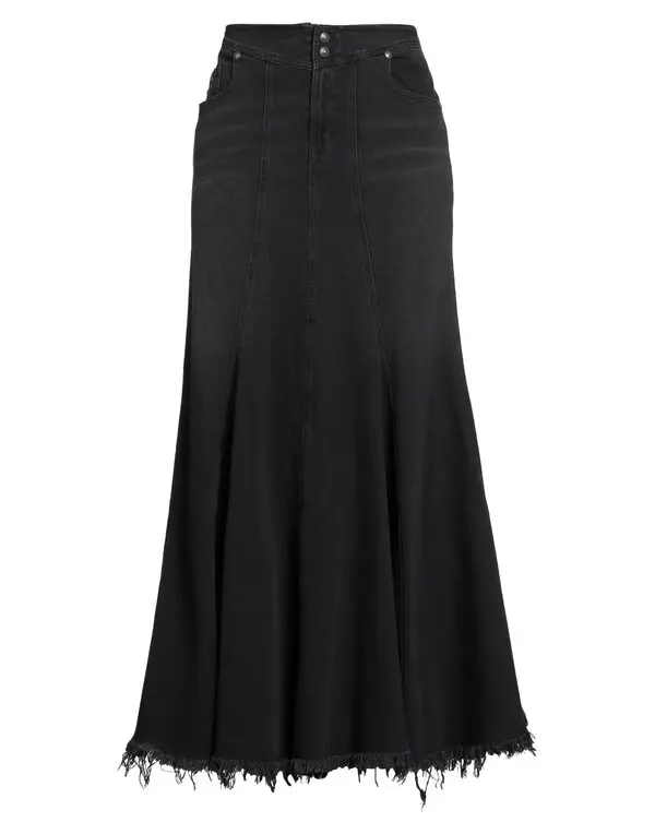 Versace Denim Flared Skirt