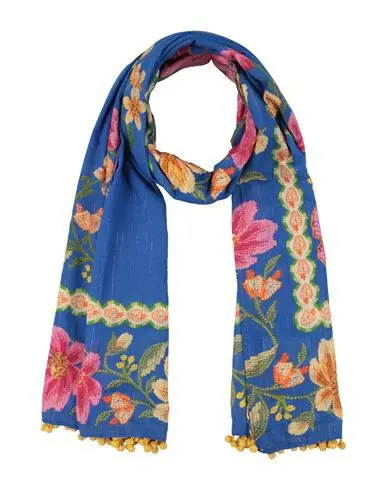 Farm Rio Scarf Cotton, Lurex - Blue