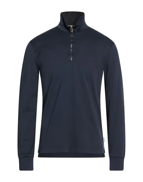 Crossley Long Sleeve Cotton Jersey Half-zip T-shirt