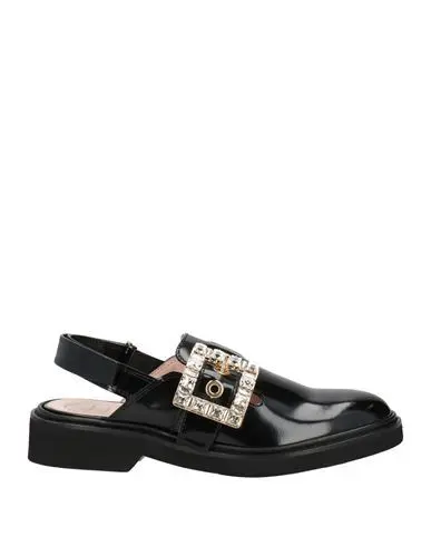 ROGER VIVIER Leather Mules With Appliqués