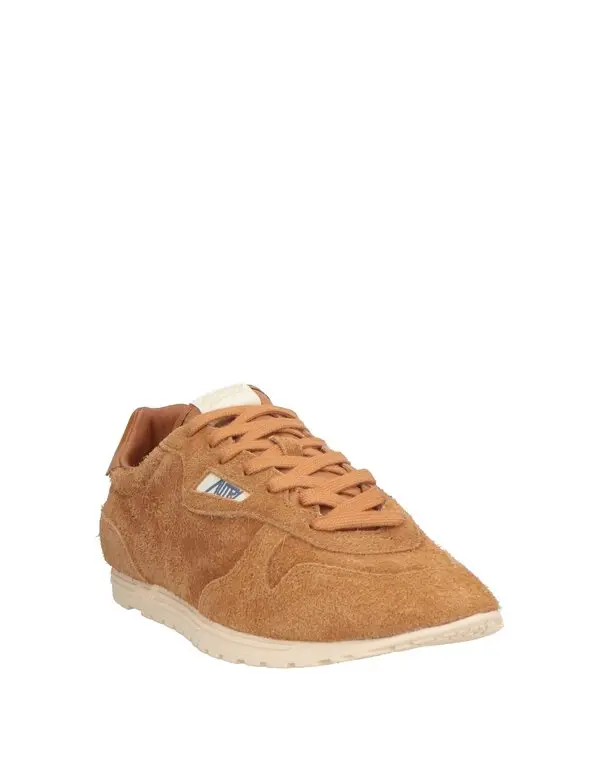 AUTRY Suede And Textile Low-top Sneakers - Camel
