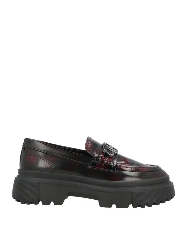 Hogan Leather Loafers - Red