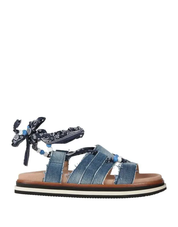 Hogan Sandals With Tie Fastening - Blue
