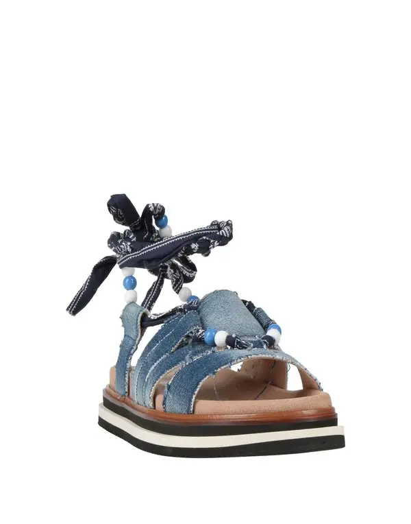 Hogan Sandals With Tie Fastening - Blue