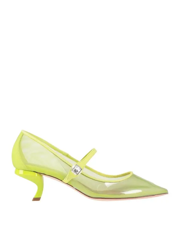 ROGER VIVIER Lime Mary Jane Pumps