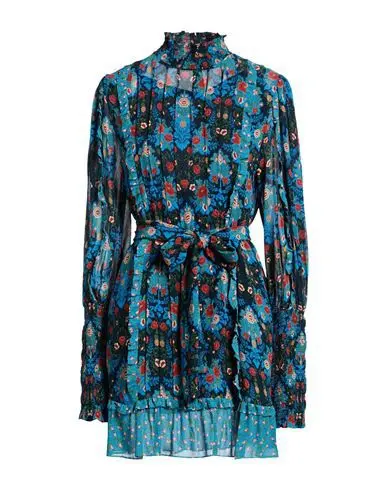 Farm Rio Mini Flared Floral-print Crepe Dress