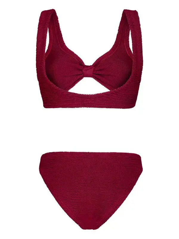 PARAMIDONNA Salma Knot Two-piece Swimsuit - Red