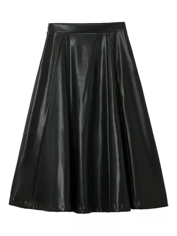 B+AB A-line Pleated Midi Skirt