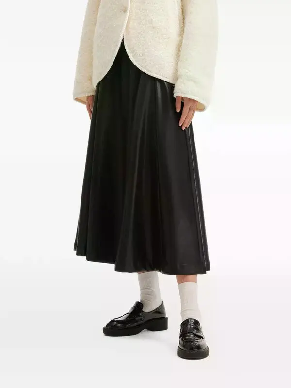 B+AB A-line Pleated Midi Skirt