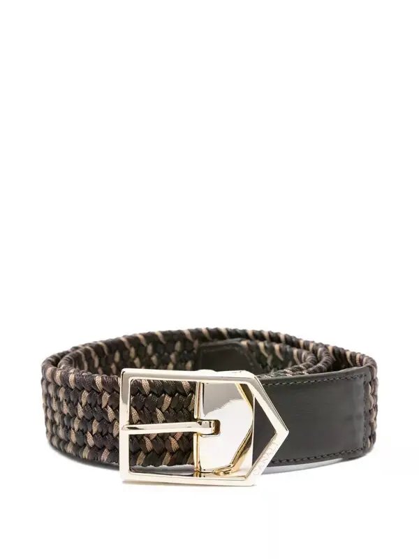 Canali Braided Belt - Brown