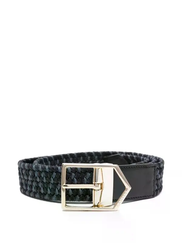 Canali Braided Belt - Black