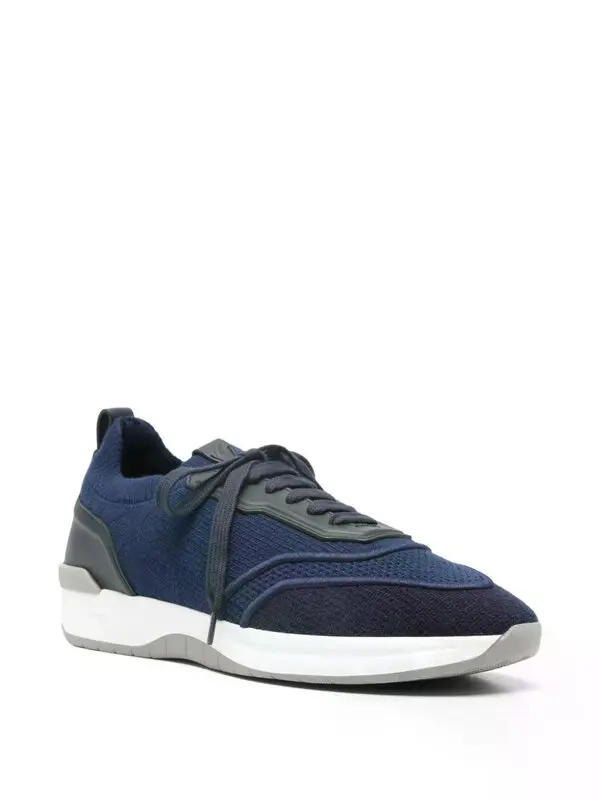Brioni Panelled Lace-up Sneakers - Blue