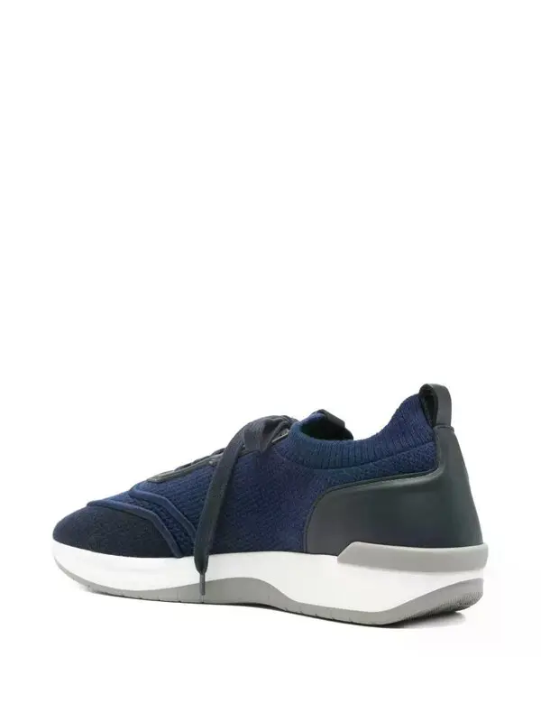 Brioni Panelled Lace-up Sneakers - Blue