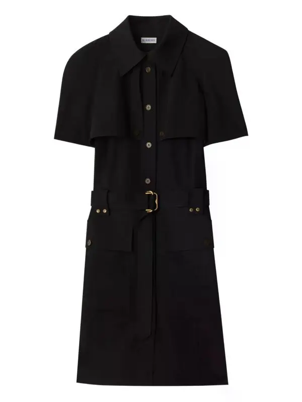 Burberry Wool Trench Dress With Belt