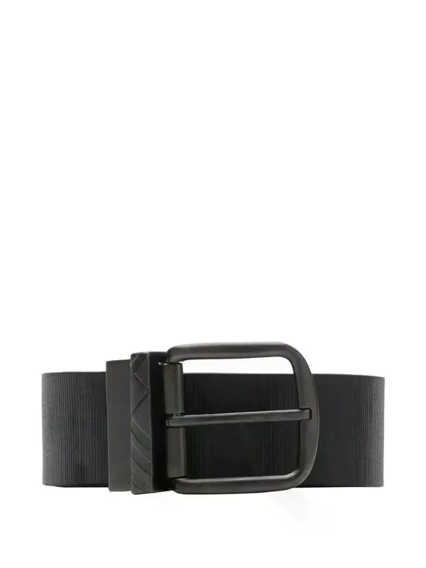 Burberry Check Detail Belt - Black