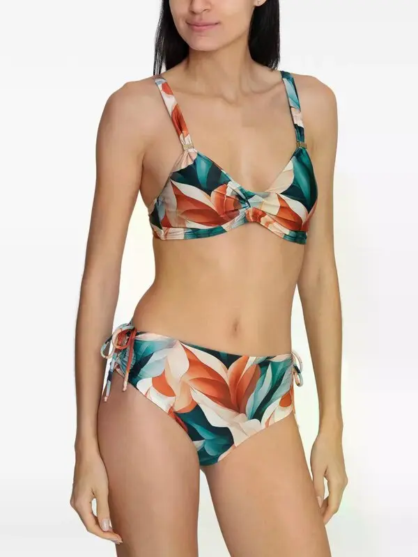 LYGIA & NANNY Marcela Printed Tie Bikini - Green