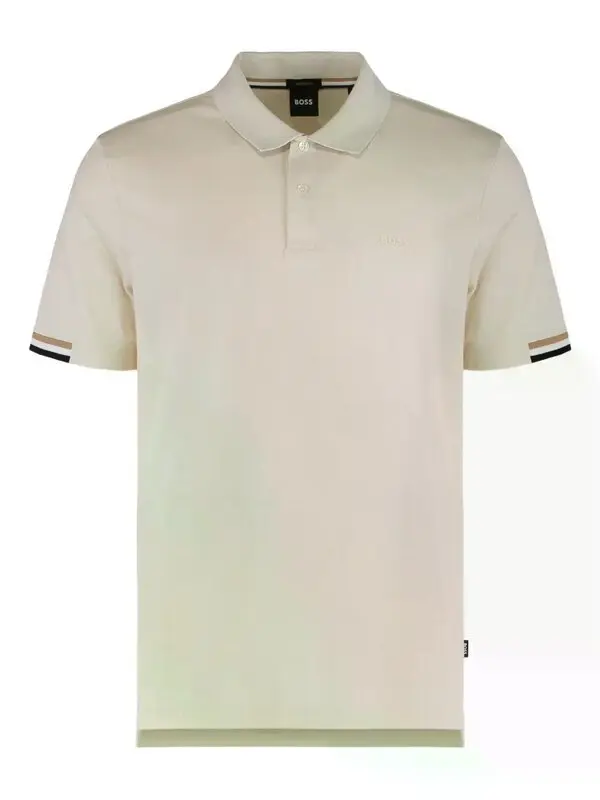BOSS Button-fastening Polo Shirt - Neutrals