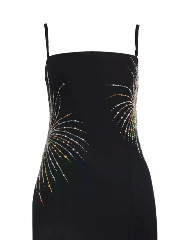 Staud Britney Embellished-detail Midi Dress