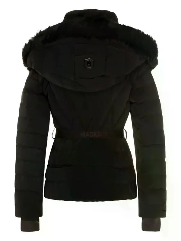 Mackage Fur Trimmed Belted Coat