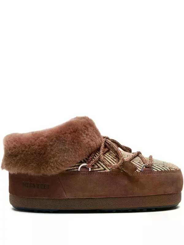 Moon Boot X Guest In Residence Evx Chalet Cocoa Fur Mules - Brown