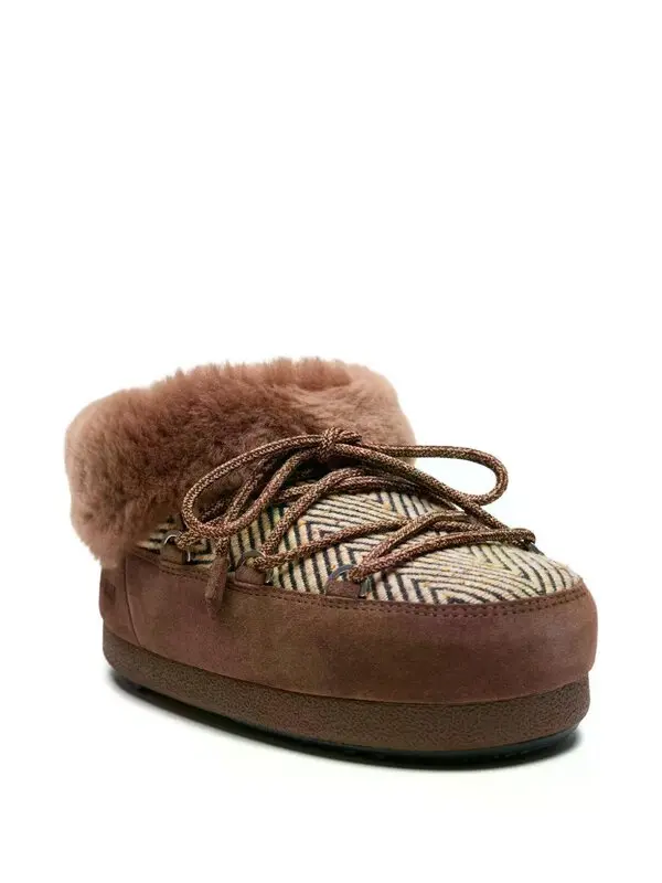 Moon Boot X Guest In Residence Evx Chalet Cocoa Fur Mules - Brown