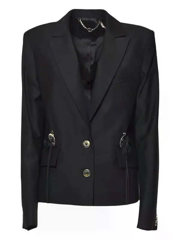 Rabanne Buttoned Blazer - Black