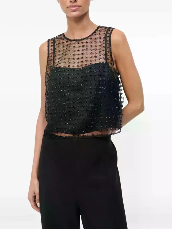 Staud Star-embellished Top - Black
