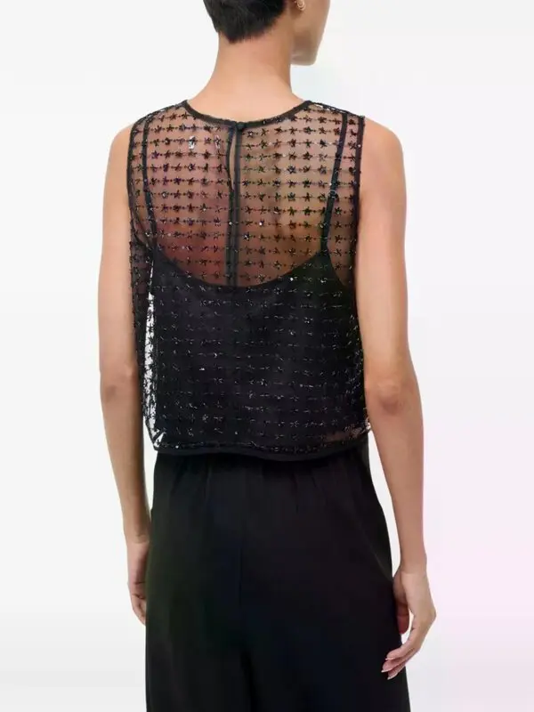 Staud Star-embellished Top - Black