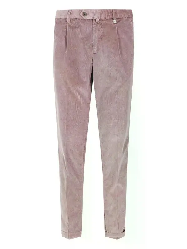 MYTHS Corduroy Pleated Trousers - Pink