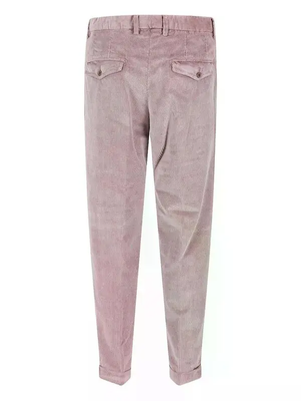 MYTHS Corduroy Pleated Trousers - Pink