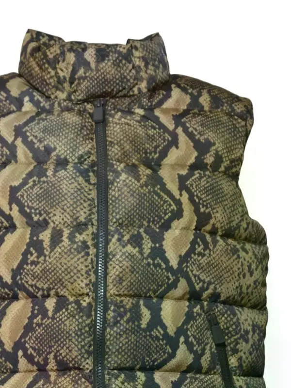 Aspesi Zip-up Snake-print Gilet