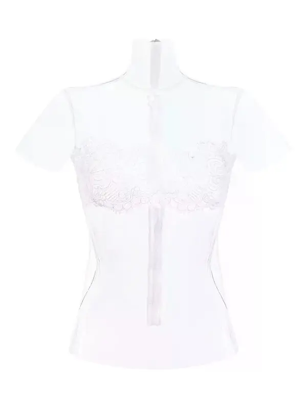 MANURI Lace Blouse - White